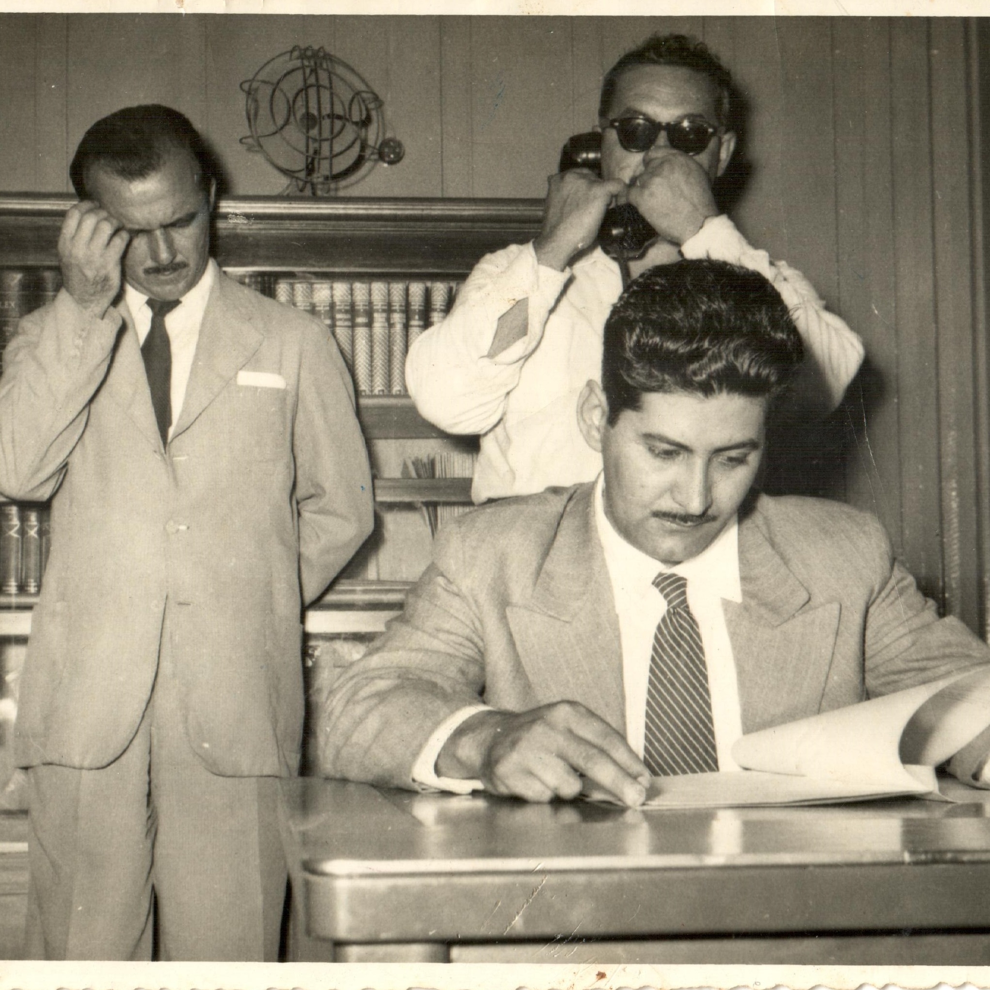 Personalidade no escritório do Prefeito - Final da década de 1950