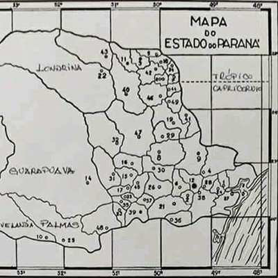 Mapa do Paraná - 1941
